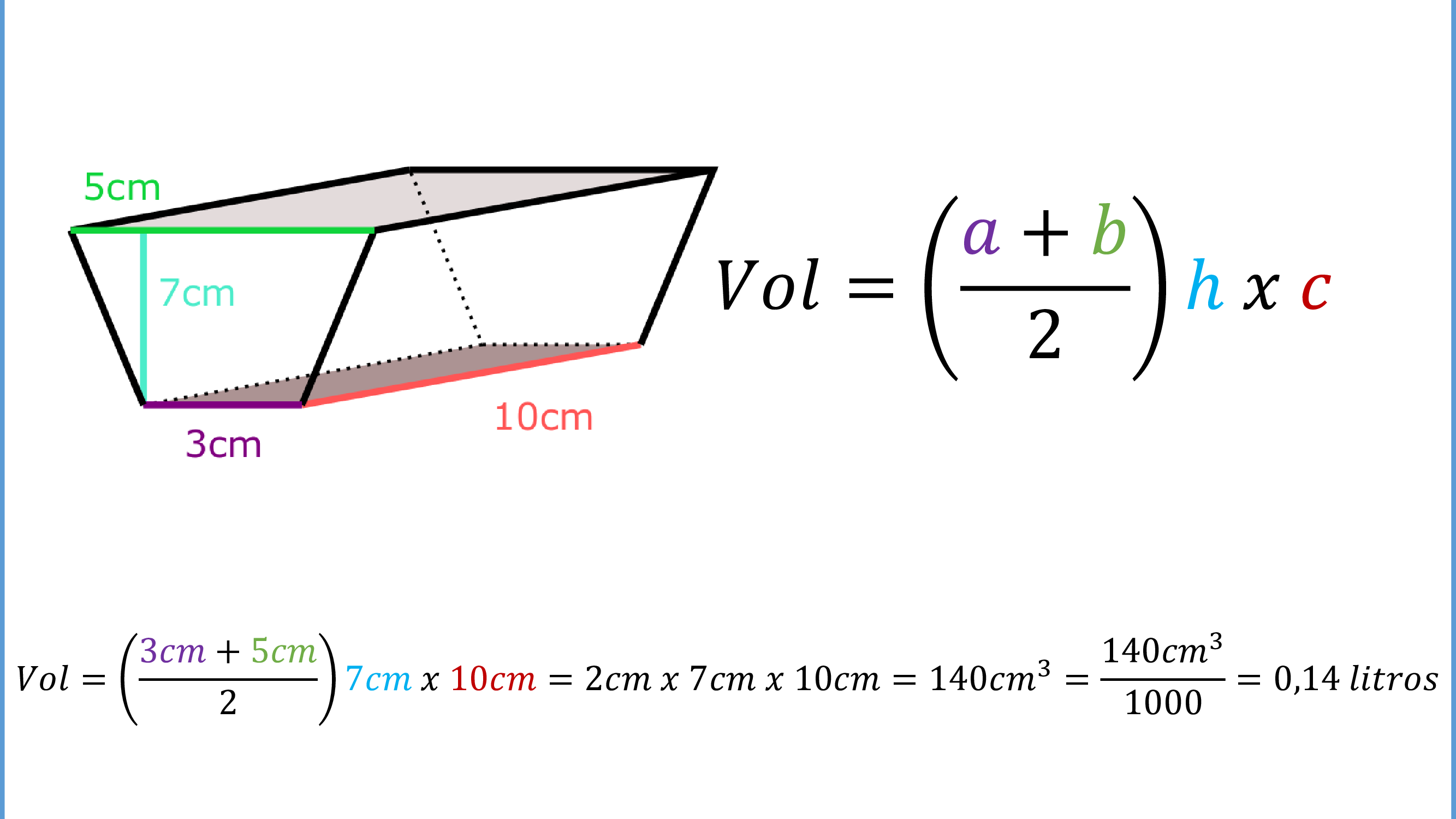 Formula Para Sacar El Volumen De Un Trapecio Rectangulo - Design Talk